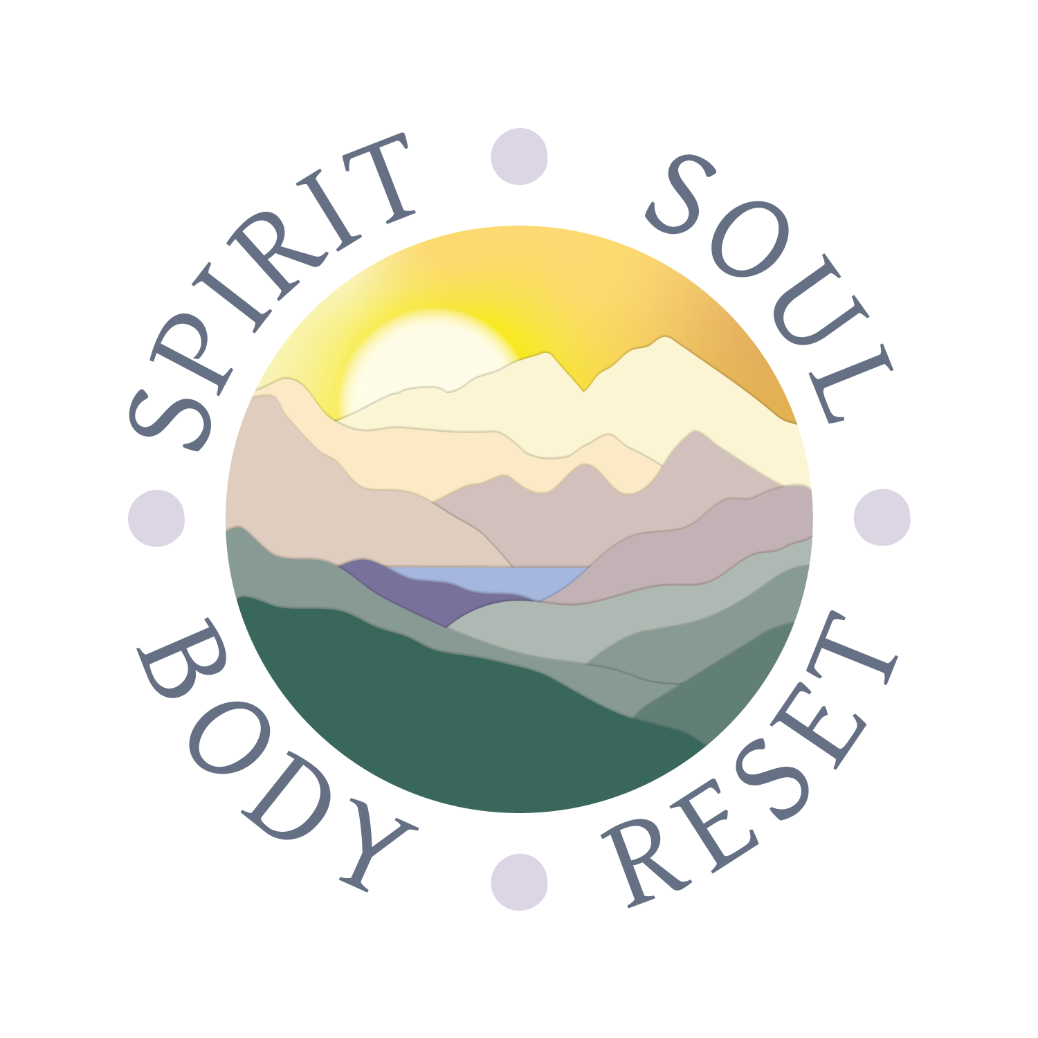 Spirit Soul Body Reset Logo Design - Primrose and Bee