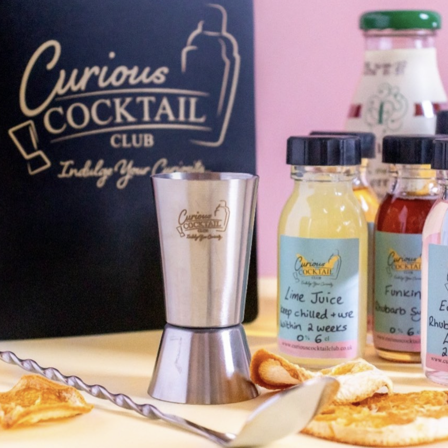 Curious Cocktail Club Logo Design & Branding - Primrose and Bee